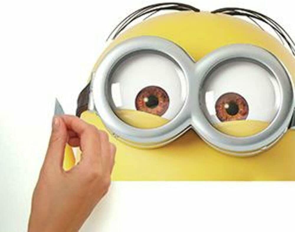 Minions Despicable Me 3 Peeking Minions Giant Peel and Stick Wall Deca ...