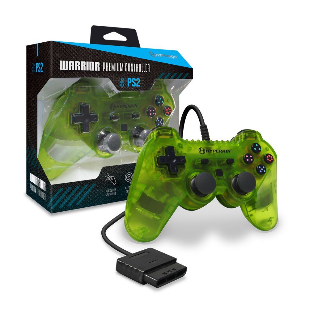 CONTROLLER PS2 PREMIUM WARRIOR (CLEAR YELLOW) (HYPERKIN) – Just4Games