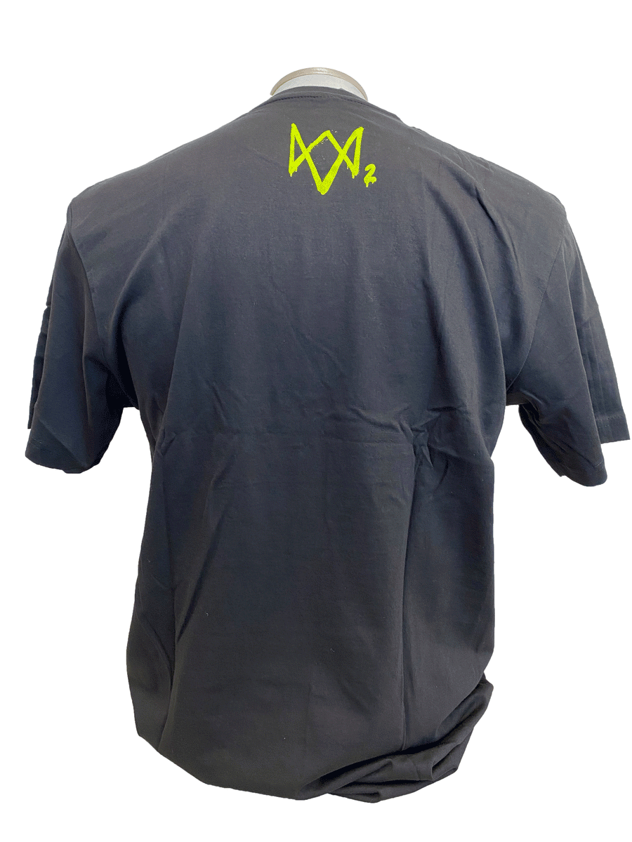 WATCH DOGS 2 MARCUS DEDSEC T-SHIRT BLACK (LARGE) – Just4Games