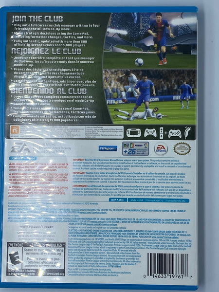 FIFA SOCCER 13 NINTENDI WII U USED GAMES Just4Games
